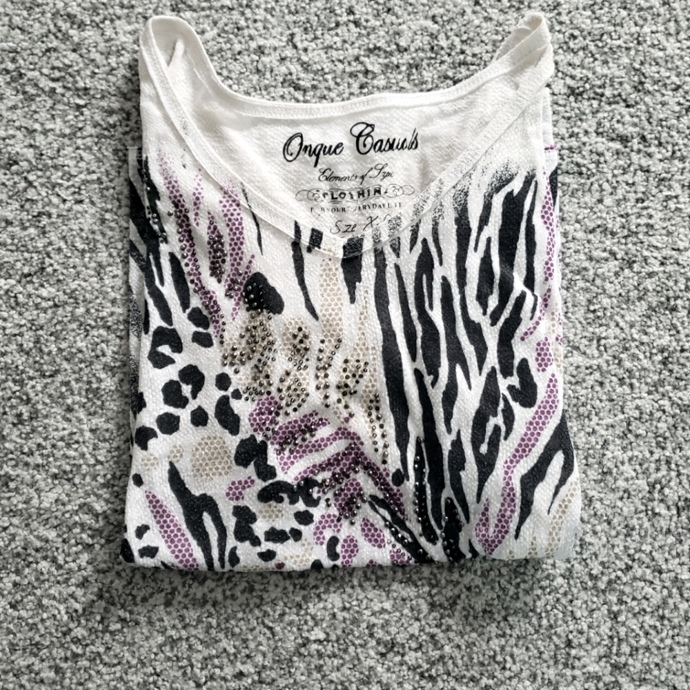 Onque Casuals Short Sleeve Xl Elements Of Style Embel… - Gem